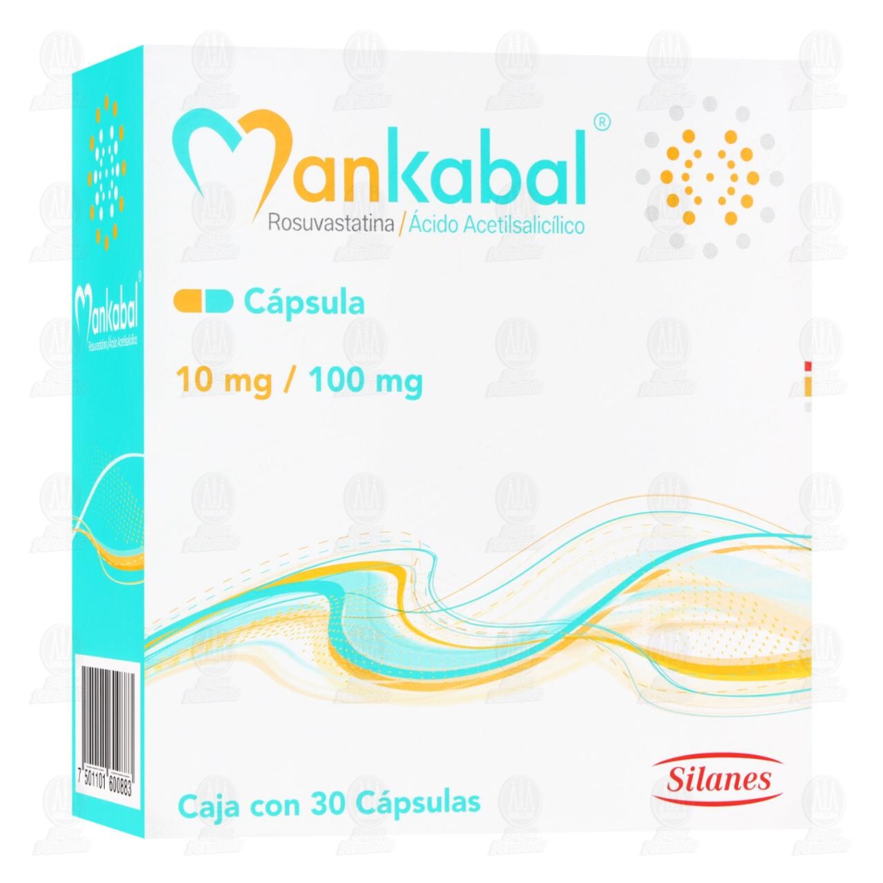 Mankabal 10 mg/100 mg, 30 Cápsulas. de MANKABAL | Farmacias Guadalajara