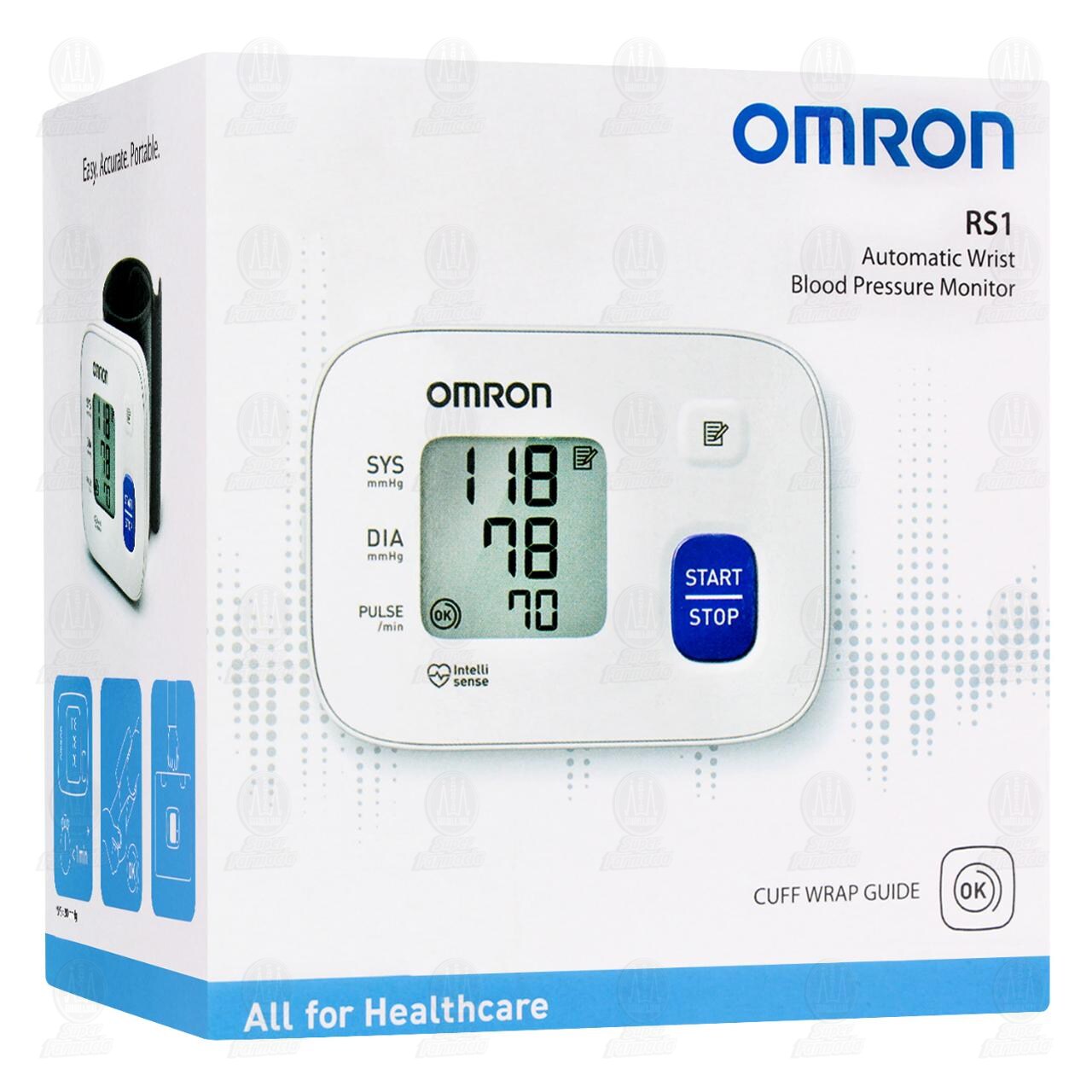 Monitor de Presión Arterial Omron Automático de Muñeca, 1 pz. de OMRON ...