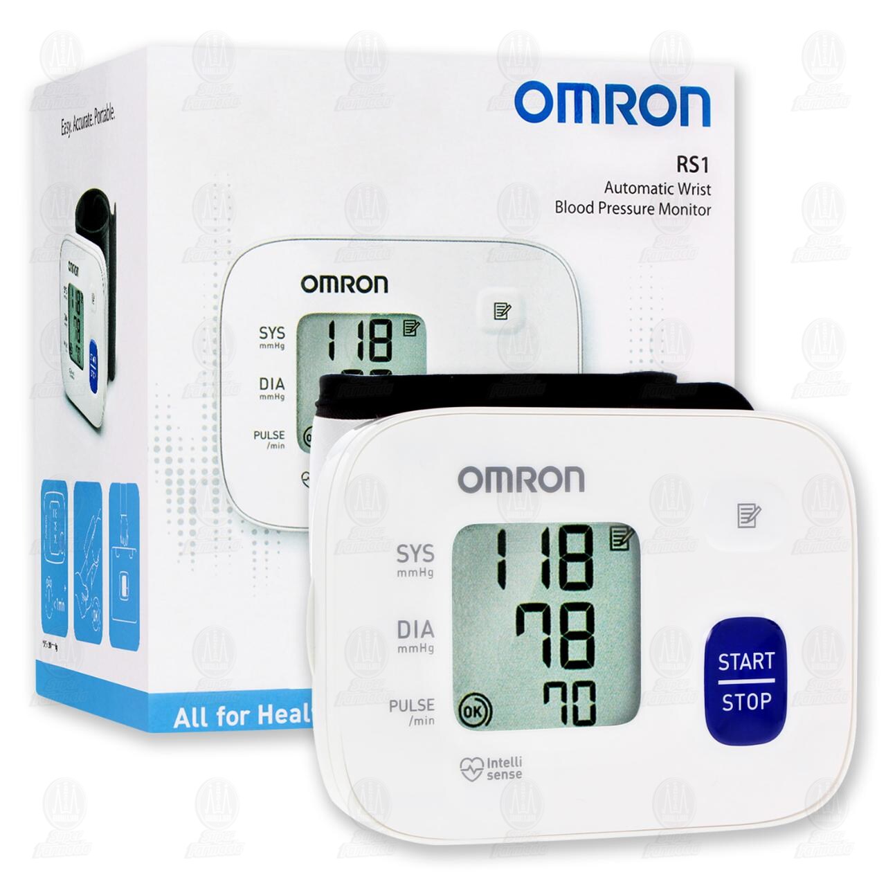 Monitor de Presión Arterial Omron Automático de Muñeca, 1 pz. de OMRON ...