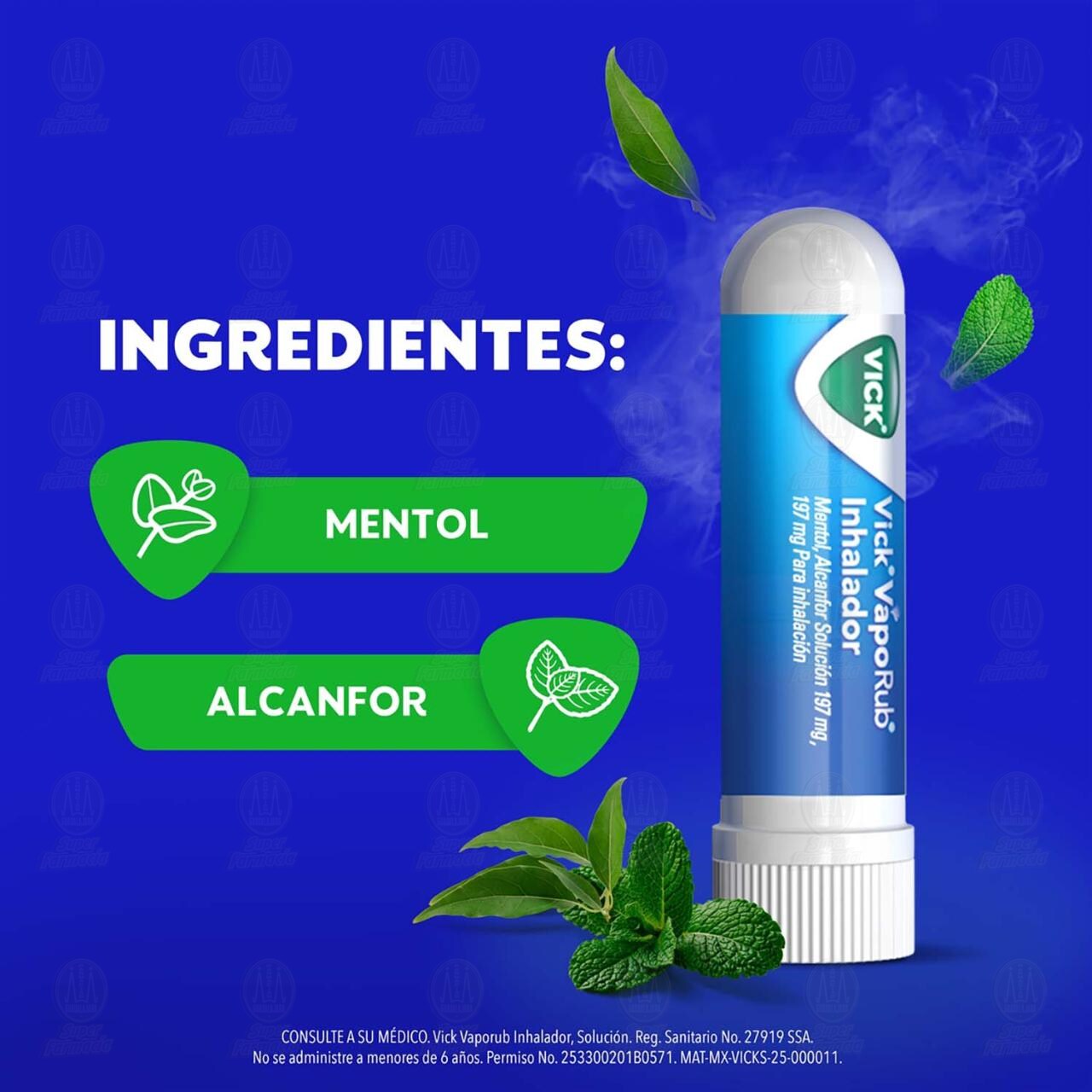 Pack Vick Vaporub Inhalador Solución, 2 pzas. de VICK | Farmacias ...