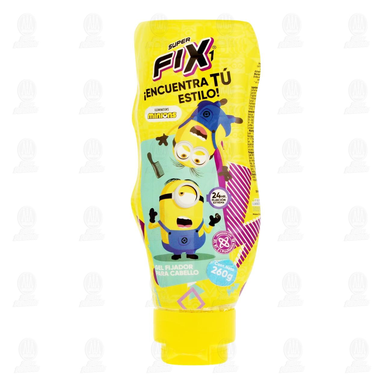 Gel Fijador Super Fix Minions para Cabello, 260 gr. de SUPER FIX ...