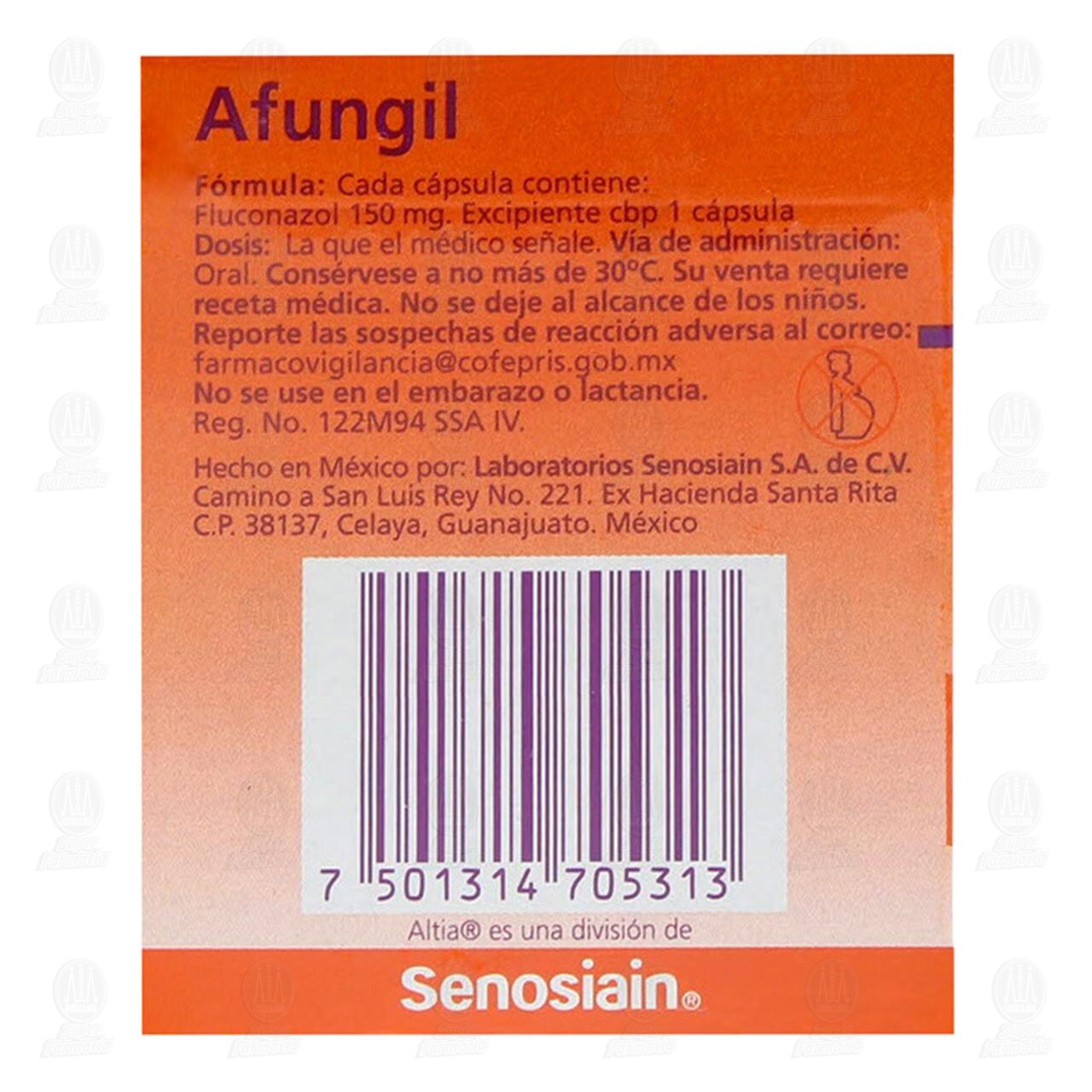 Afungil 150 mg, 1 Cápsula 1+1. de AFUNGIL | Farmacias Guadalajara