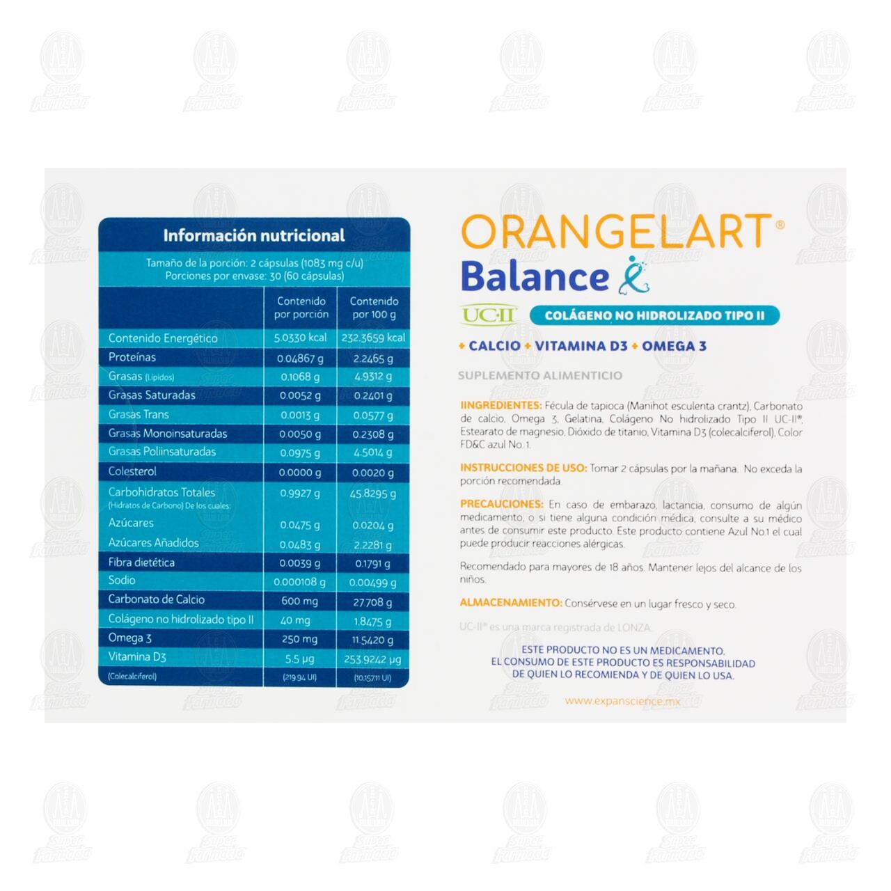 Orangelart Balance, 60 Cápsulas. de ORANGELART | Farmacias Guadalajara