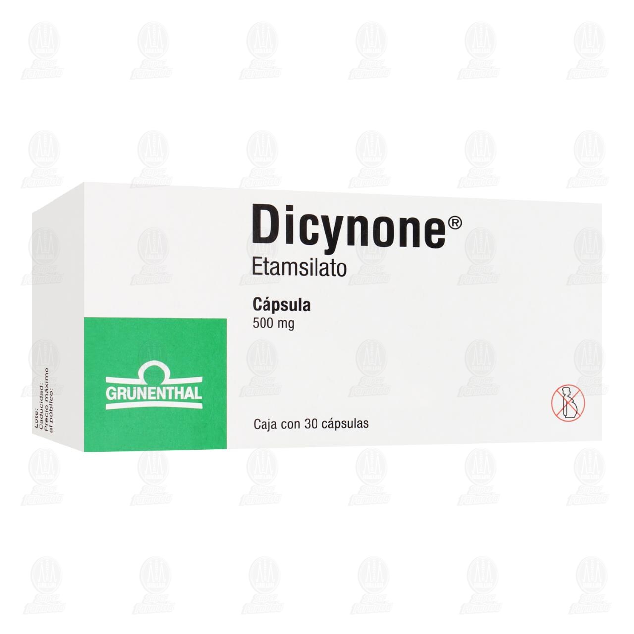 Dicynone 500 mg, 30 Cápsulas. de DICYNONE | Farmacias Guadalajara