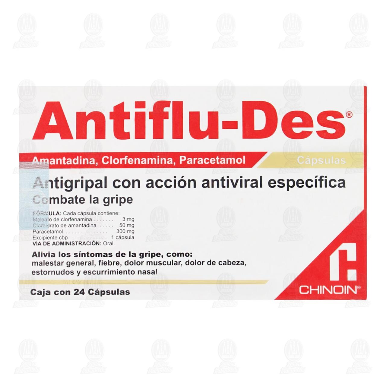 Antiflu-Des, 24 Cápsulas. de ANTIFLU-DES | Farmacias Guadalajara