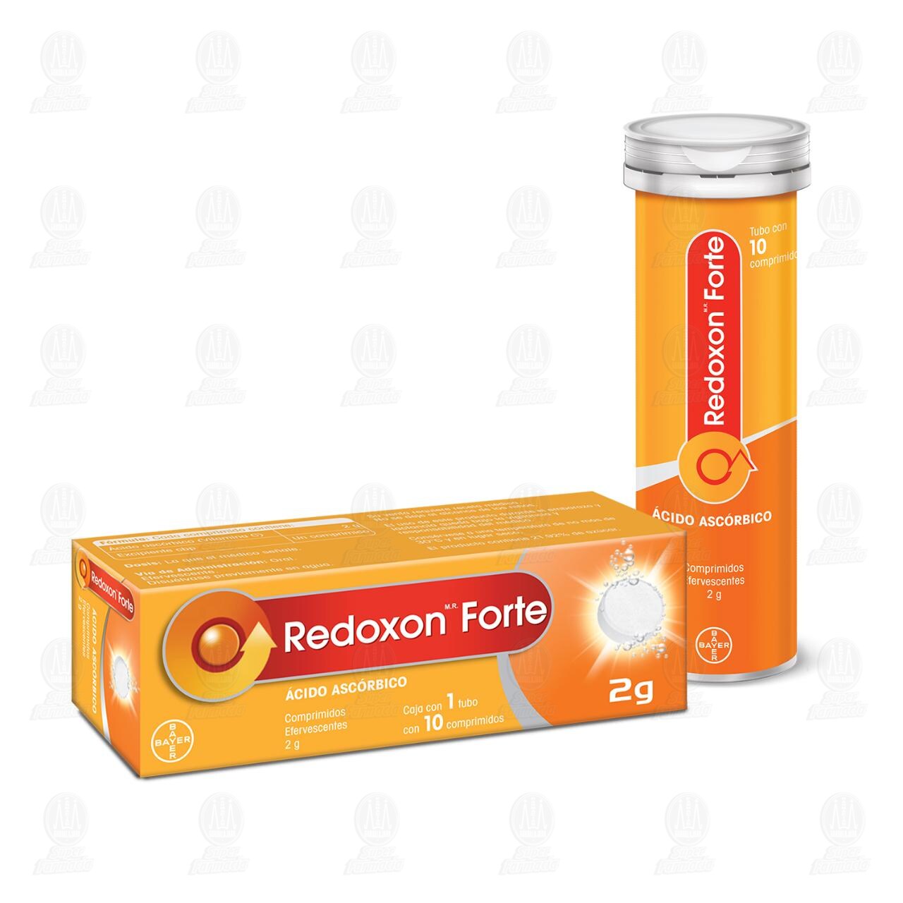 Redoxon Forte 2 gr Vitamina C Sabor Naranja, 10 Tabletas Efervescentes ...
