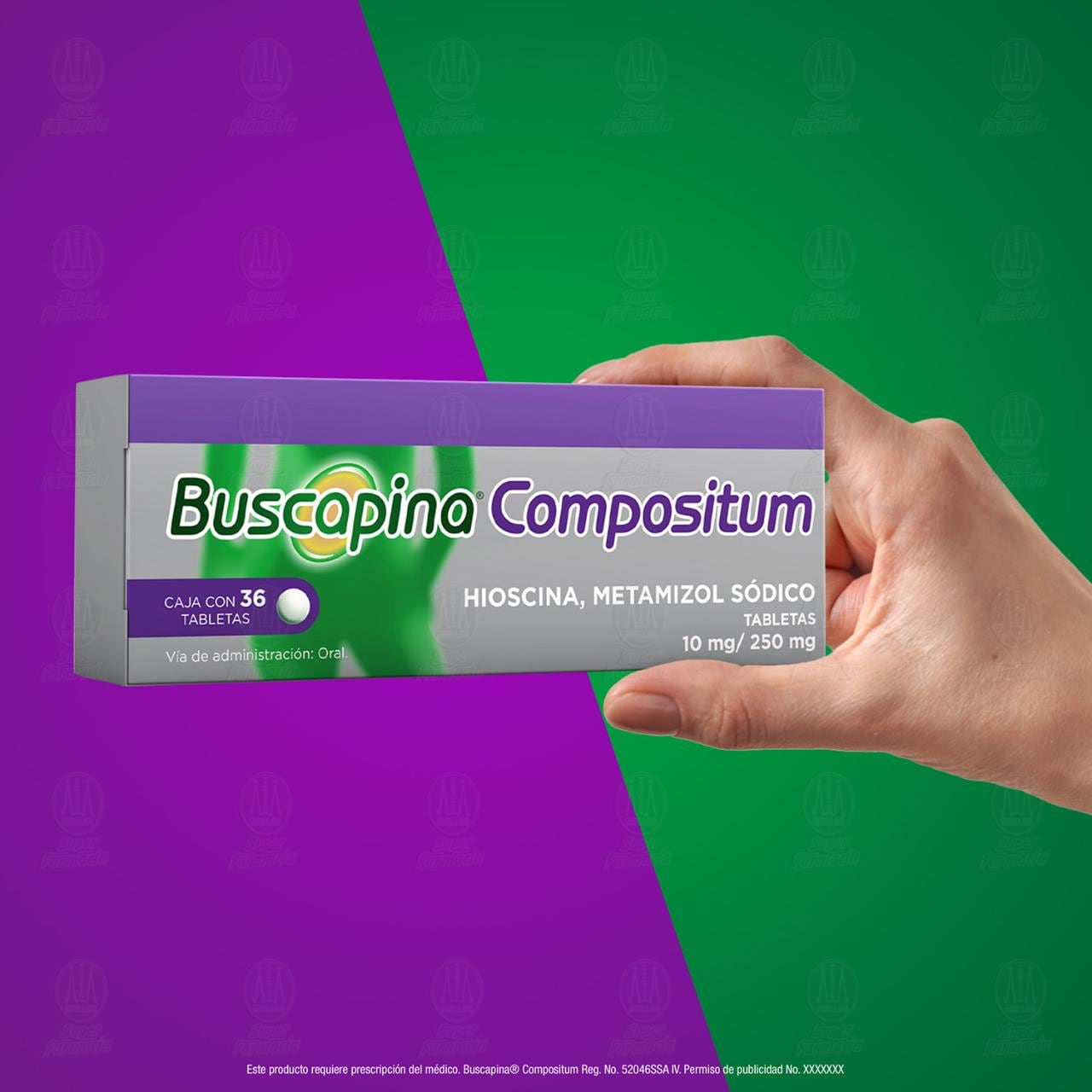 Buscapina Compositum 10mg/250mg, 36 Tabletas. de BUSCAPINA | Farmacias ...