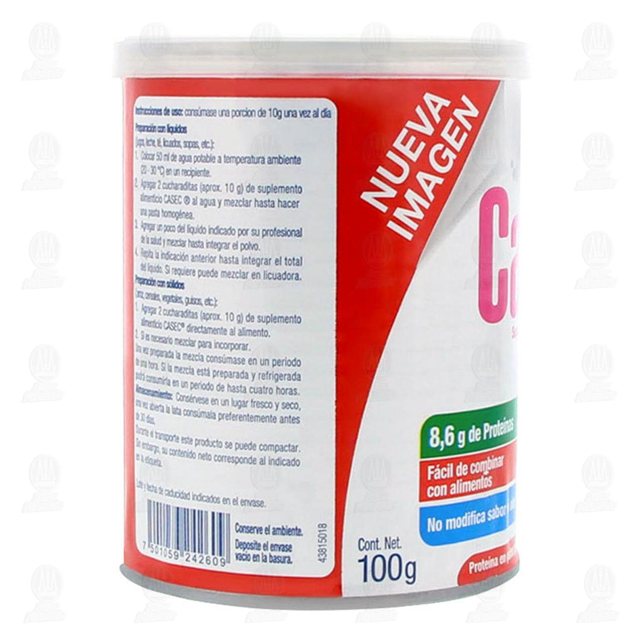 Suplemento Alimenticio Casec, 100, 58% OFF