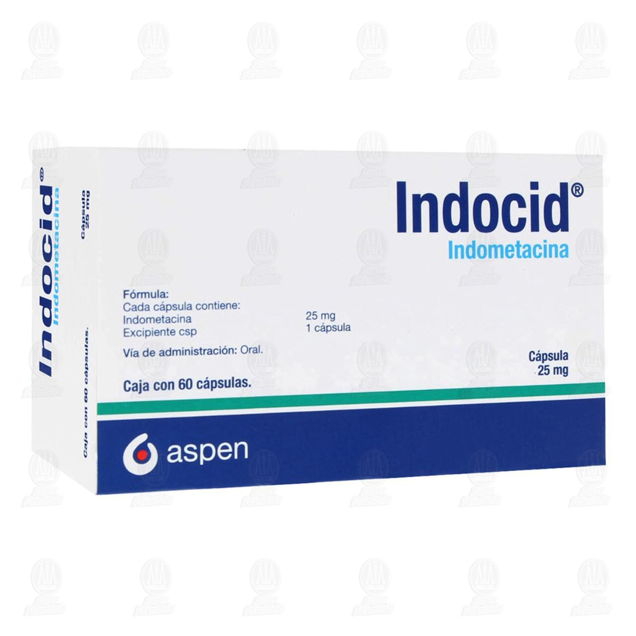 Indocid 25 mg, 60 Cápsulas. de INDOCID | Farmacias Guadalajara