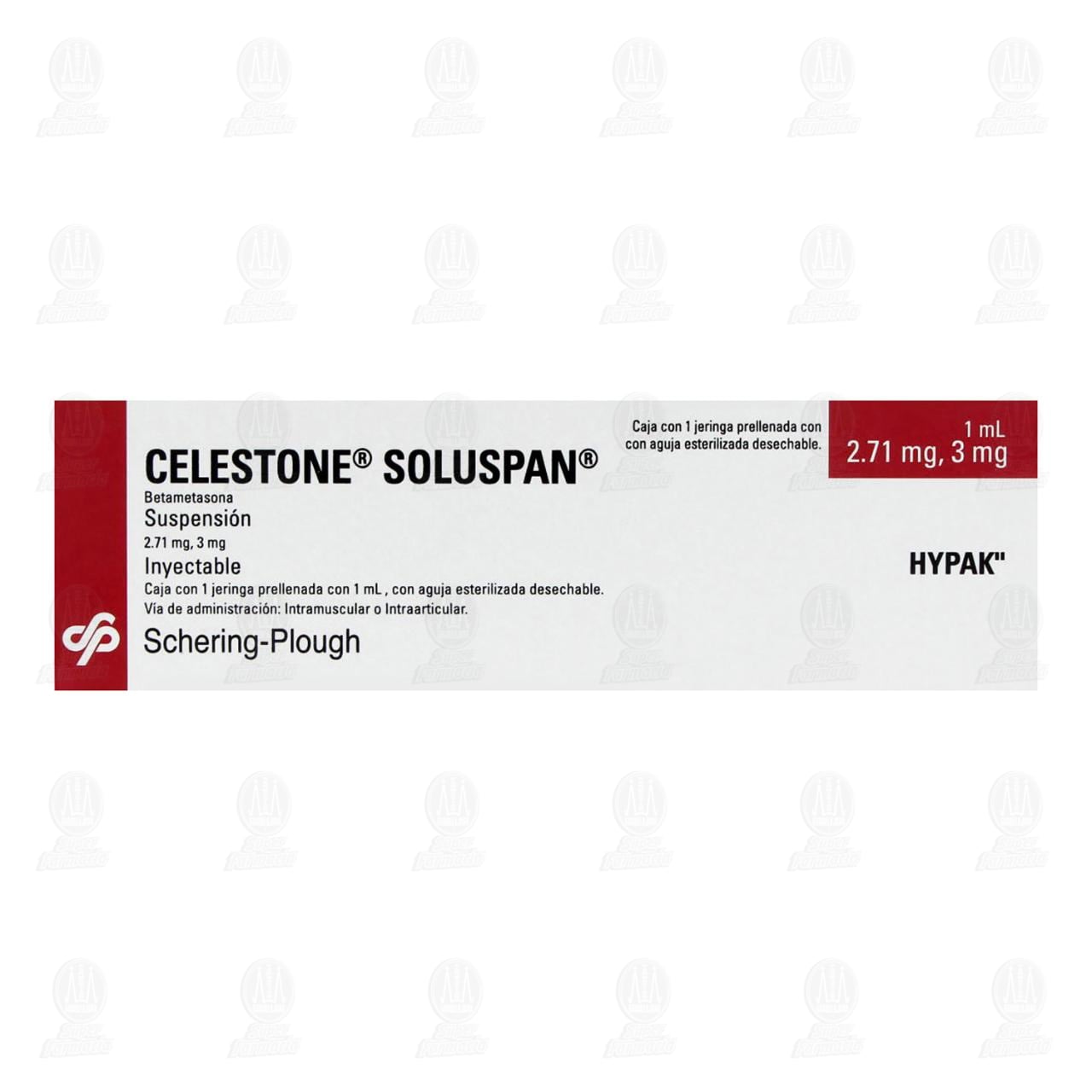Celestone Soluspan Hypak 2.71mg/3mg Suspensión Inyectable, 1 ml. de ...