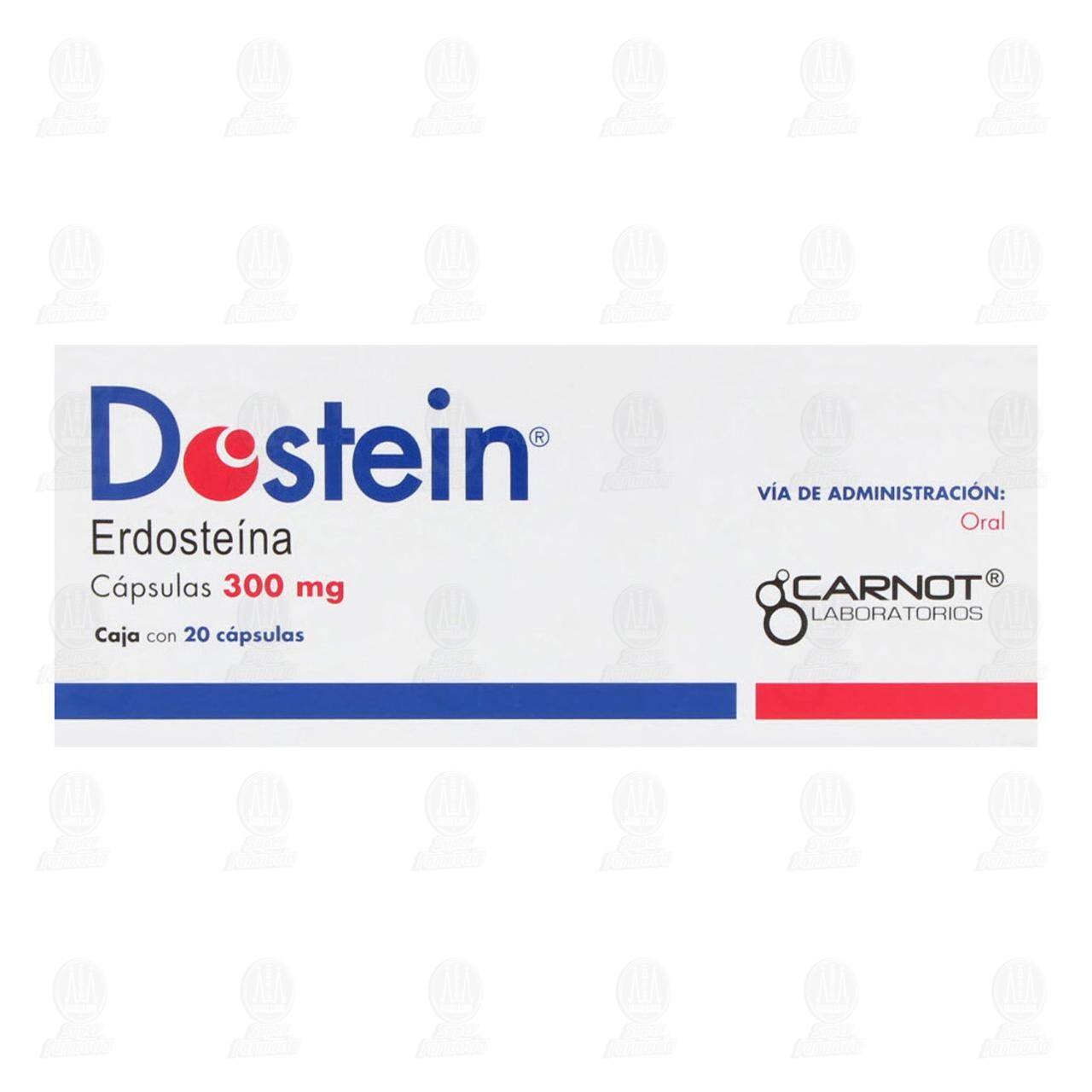Dostein 300 mg, 20 Cápsulas. de DOSTEIN | Farmacias Guadalajara