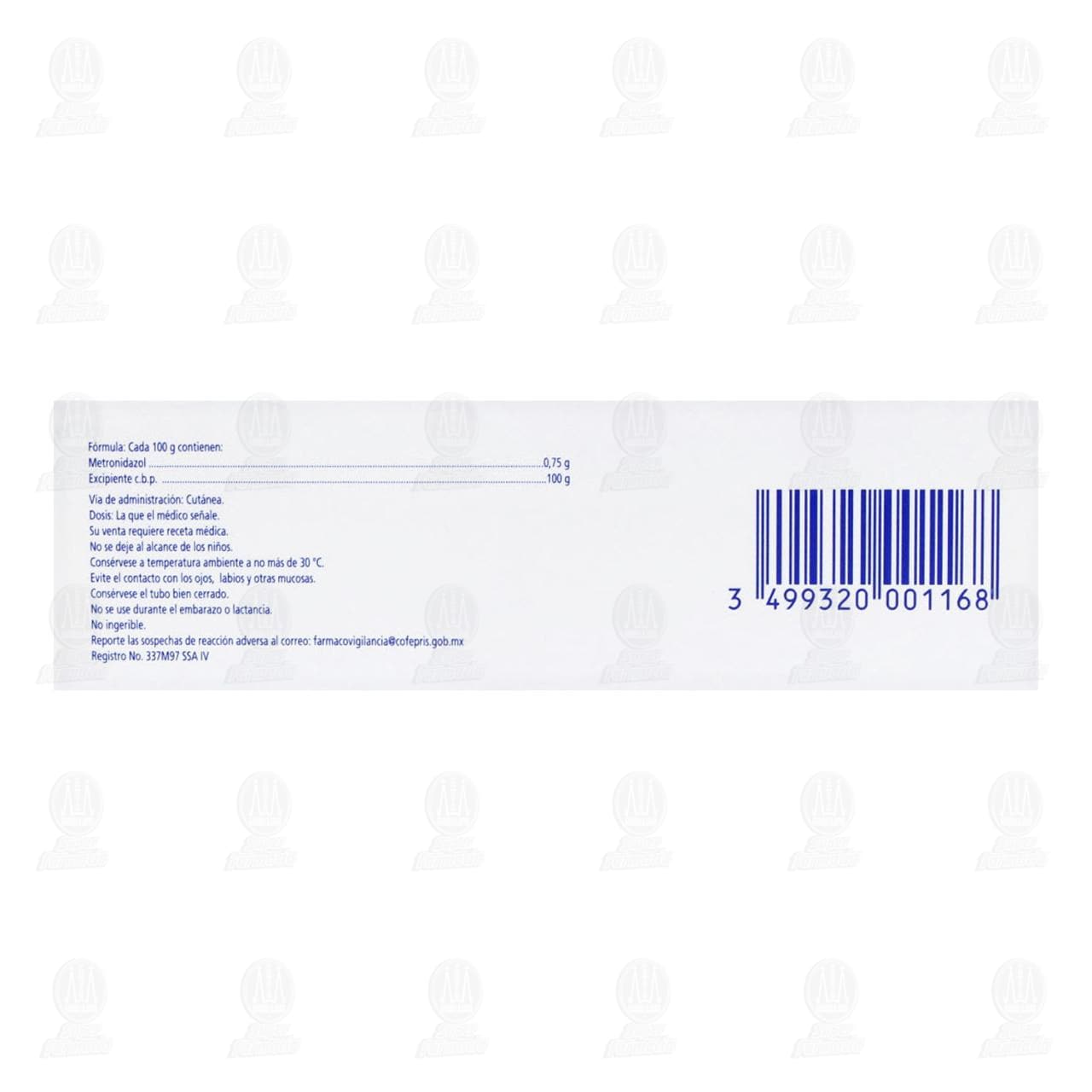 Metrogel Gel 0.75%, 30 gr. de METROGEL | Farmacias Guadalajara