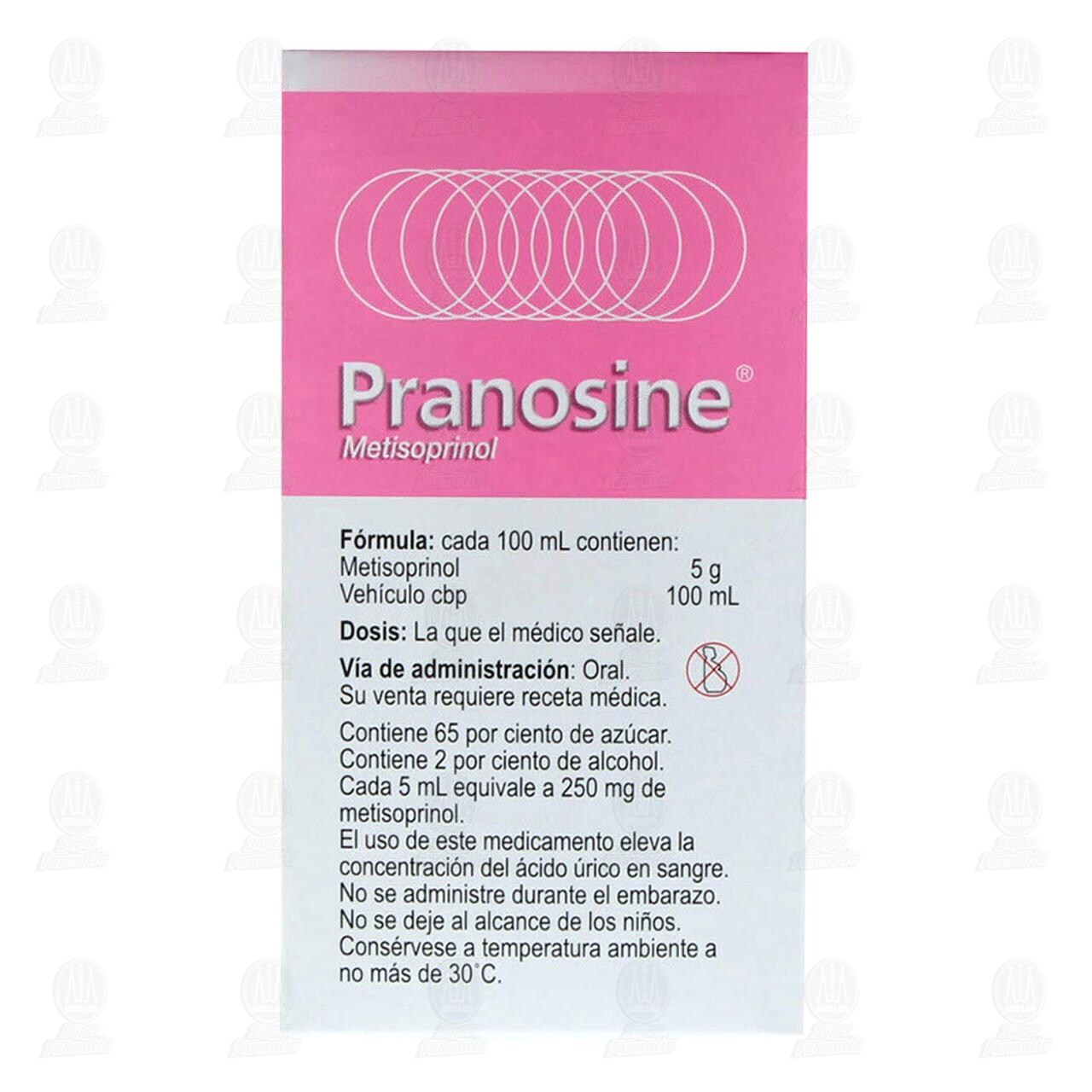 Pranosine Jarabe 250mg/5ml, 60 ml. de PRANOSINE | Farmacias Guadalajara