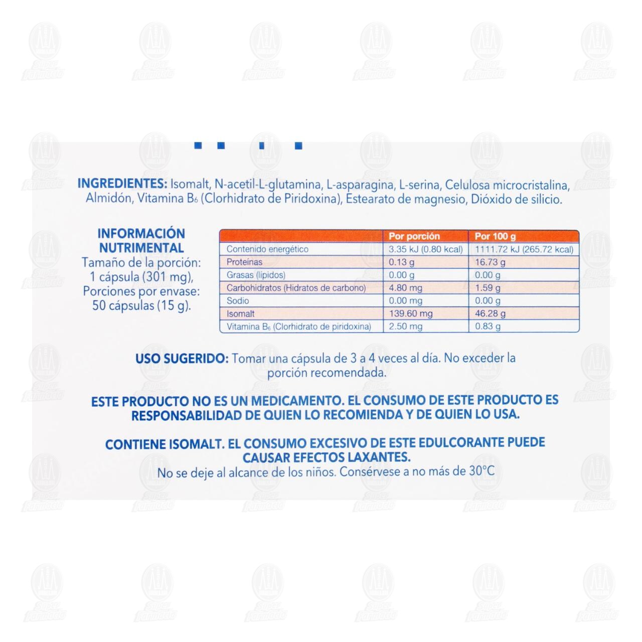 Italvirón Suplemento Alimenticio, 50 Cápsulas. de ITALVIRÓN | Farmacias ...