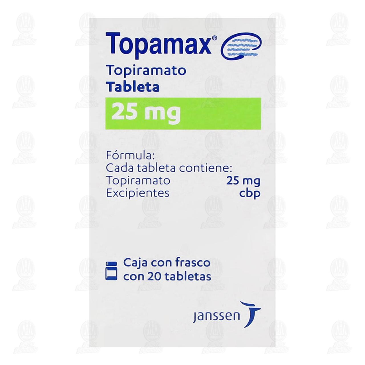 Topamax 25 mg, 20 Tabletas. de TOPAMAX | Farmacias Guadalajara