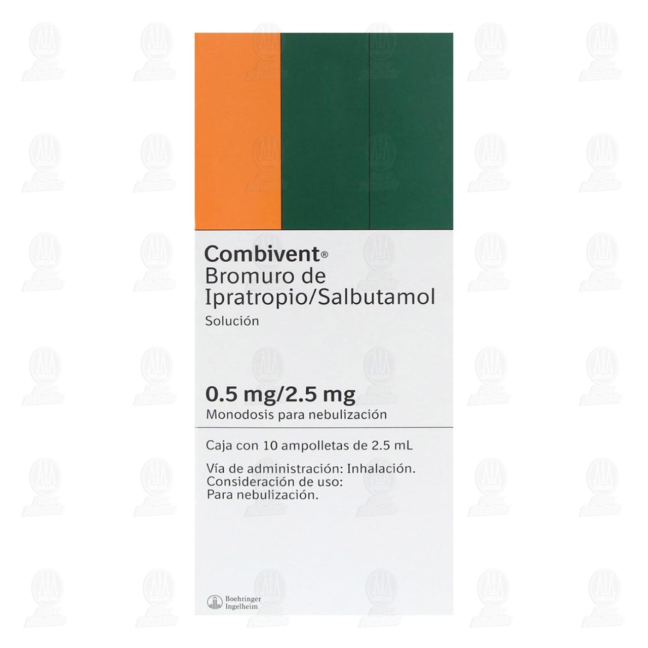 Combivent 0.5mg/2.5mg 10 Ampolletas, 2.5 ml. de COMBIVENT | Farmacias ...