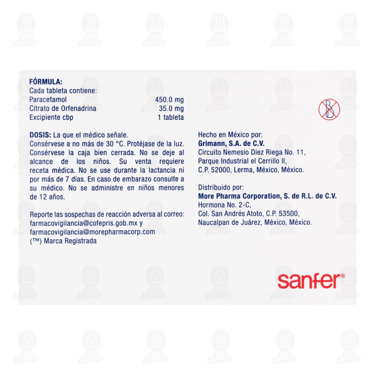 Norflex Plus 450mg/35mg, 50 Tabletas. de NORFLEX | Farmacias Guadalajara