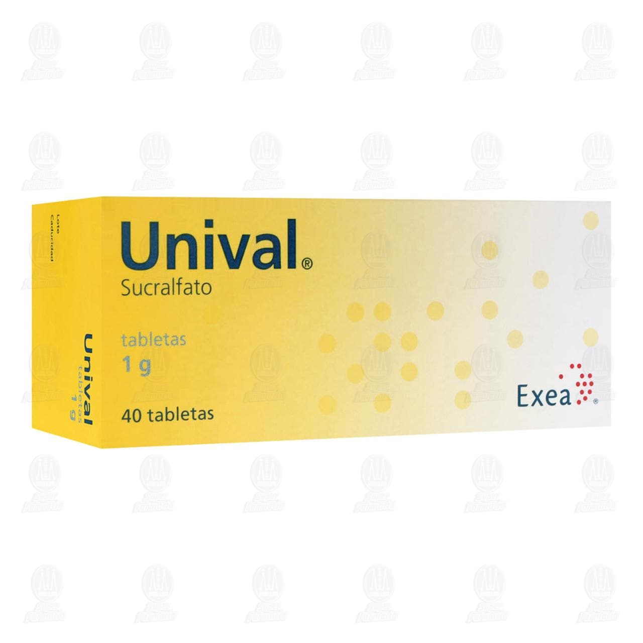 Unival 1 gr, 40 Tabletas. de UNIVAL | Farmacias Guadalajara