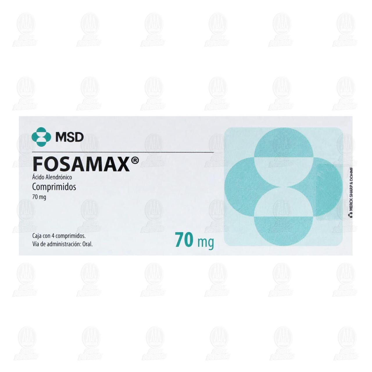 Fosamax 70 mg, 4 Comprimidos. de FOSAMAX | Farmacias Guadalajara