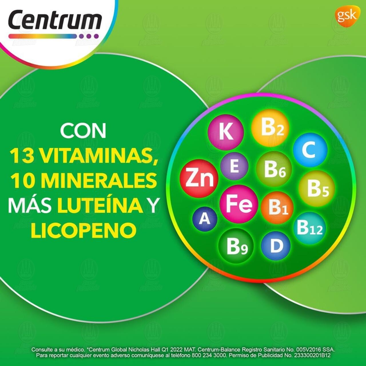 Centrum Balance, 30 Tabletas. de CENTRUM | Farmacias Guadalajara