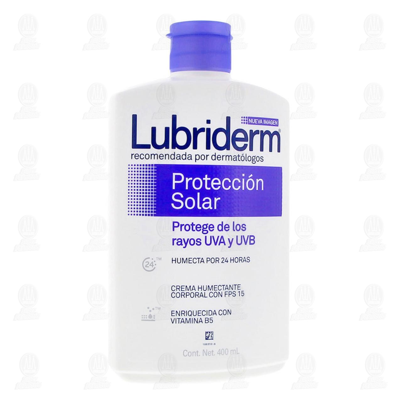 Crema Corporal Lubriderm Protección Solar UV 15, 400 ml. de LUBRIDERM ...