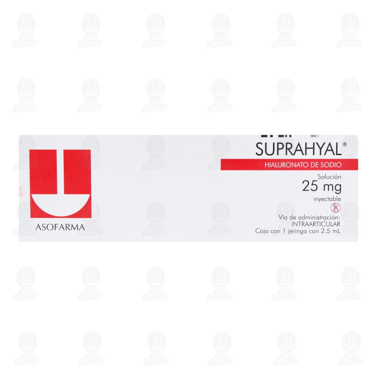 Suprahyal 25 mg Solución Inyectable, 2.5 ml. de SUPRAHYAL | Farmacias ...