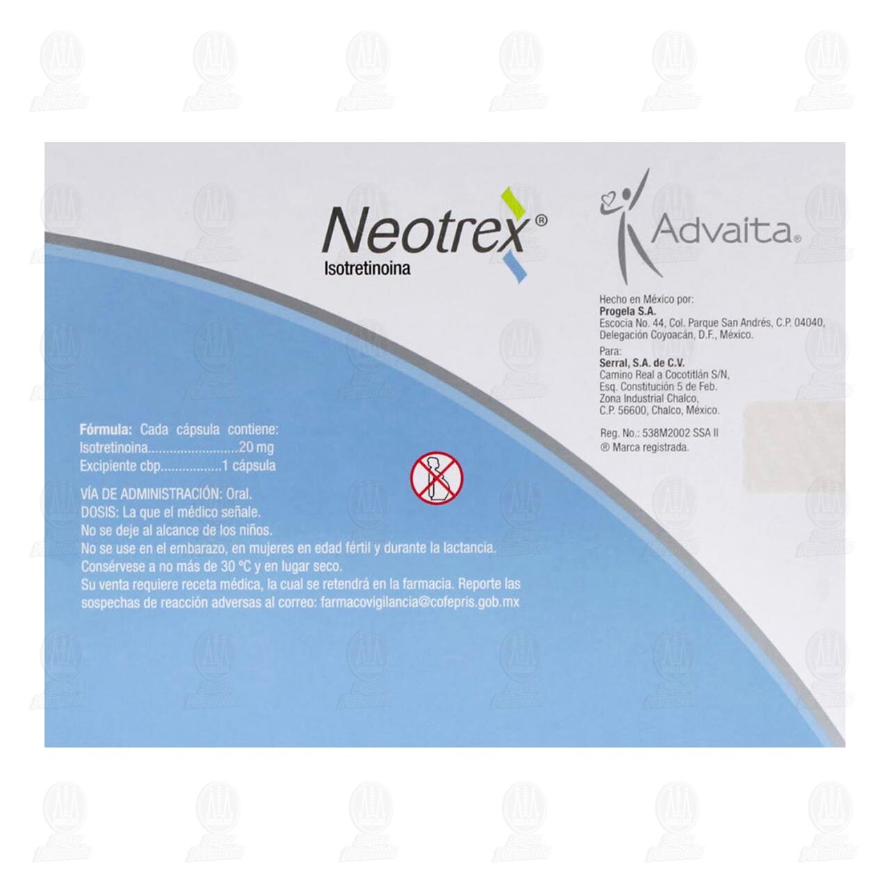 Neotrex 20 mg, 30 Cápsulas. de NEOTREX | Farmacias Guadalajara