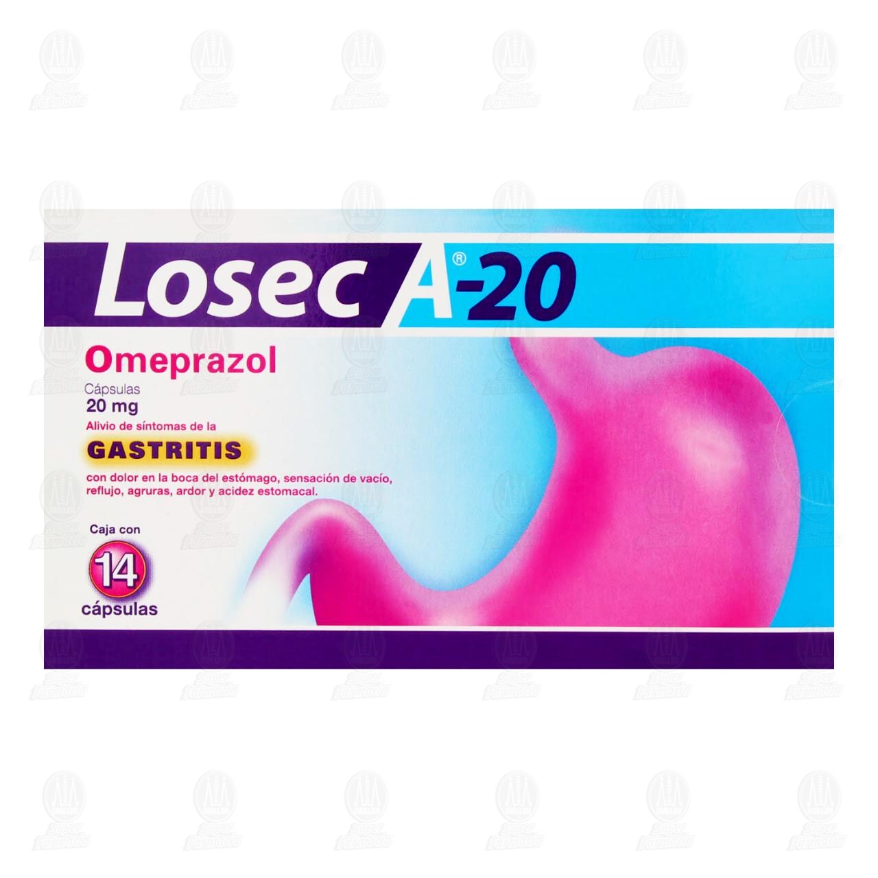 Losec A-20 20 mg, 14 Cápsulas. de LOSEC | Farmacias Guadalajara