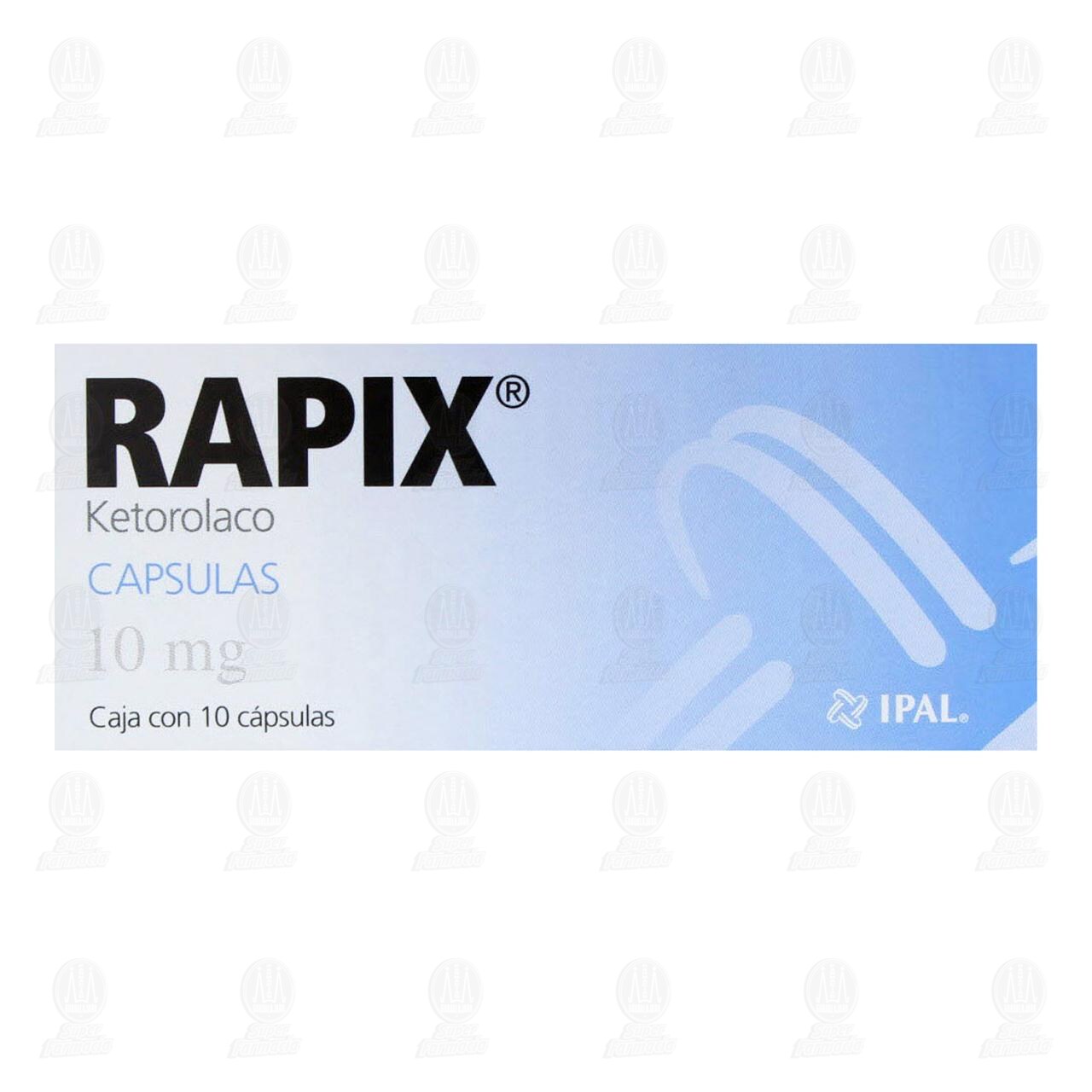 Rapix 10 mg, 10 Cápsulas. de RAPIX | Farmacias Guadalajara