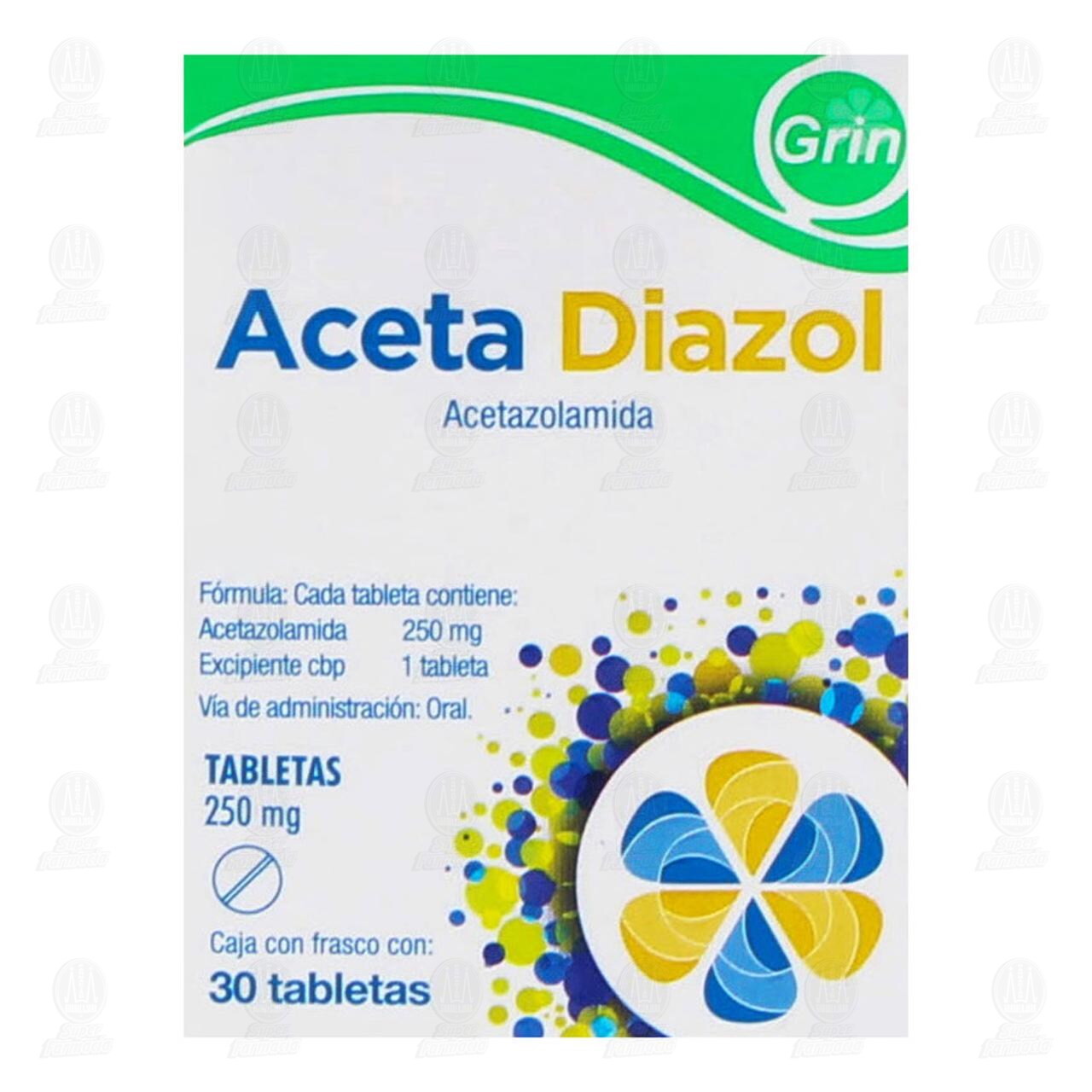 Aceta Diazol 250 mg, 30 Tabletas. de ACETA | Farmacias Guadalajara