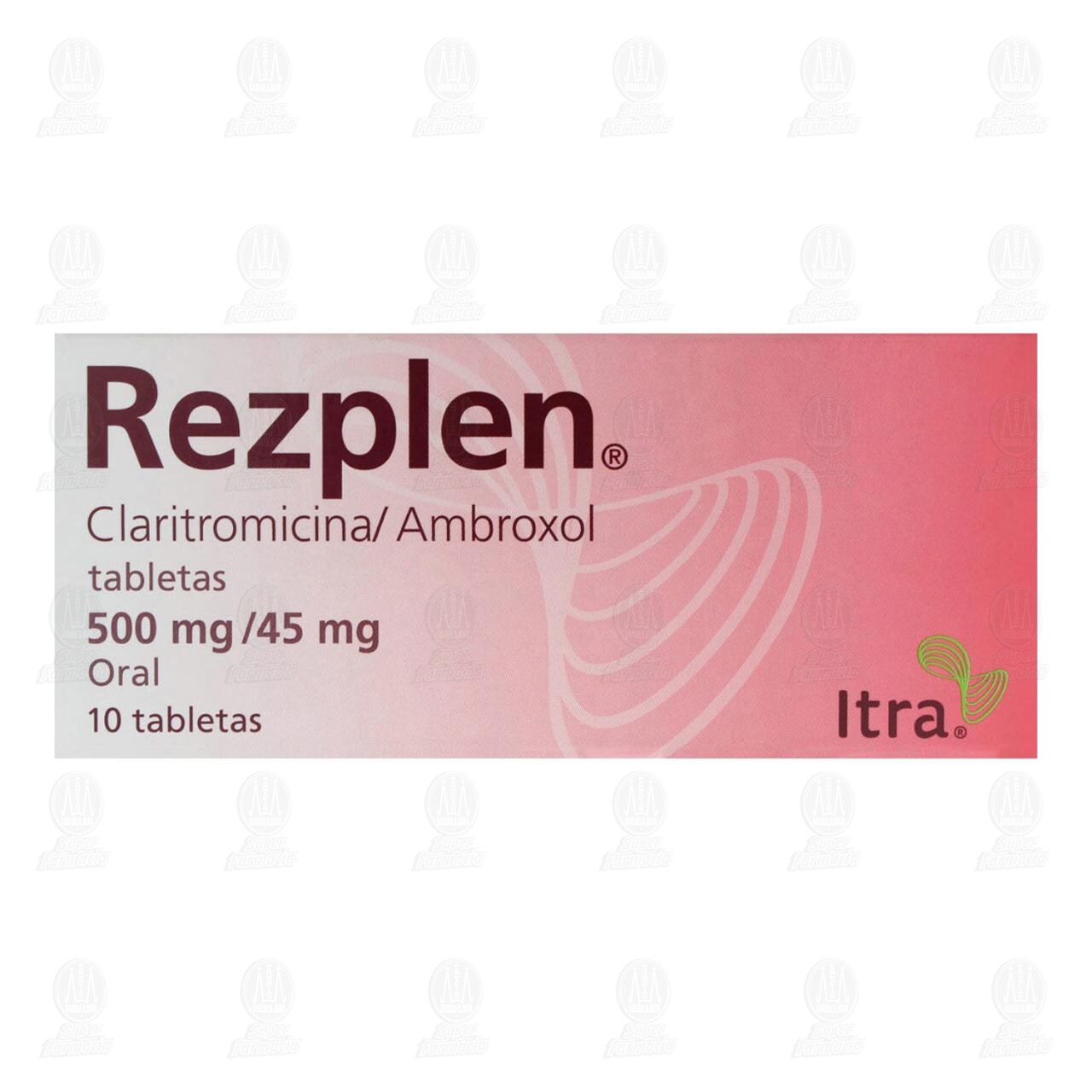 Rezplen 500mg/45mg, 10 Tabletas. de REZPLEN | Farmacias Guadalajara