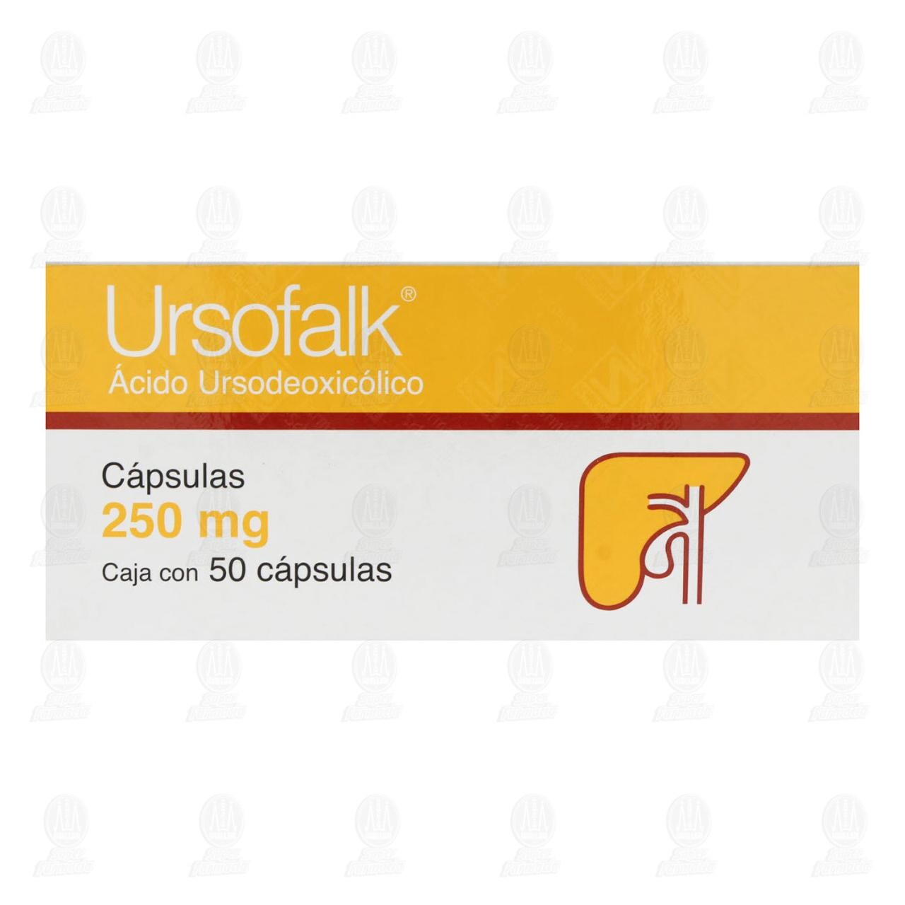 Ursofalk 250 mg, 50 Cápsulas. de URSOFALK | Farmacias Guadalajara
