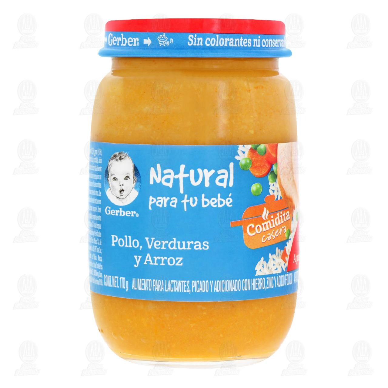 Papilla Gerber de Verduras con Pollo y Arroz, a Partir de los 10 Meses ...