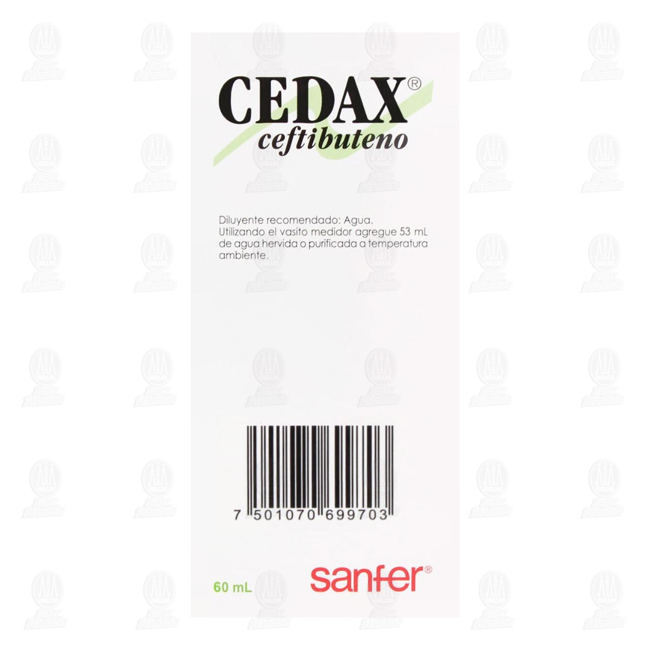 Cedax 36mg/ml Suspensión, 60 ml. de CEDAX | Farmacias Guadalajara