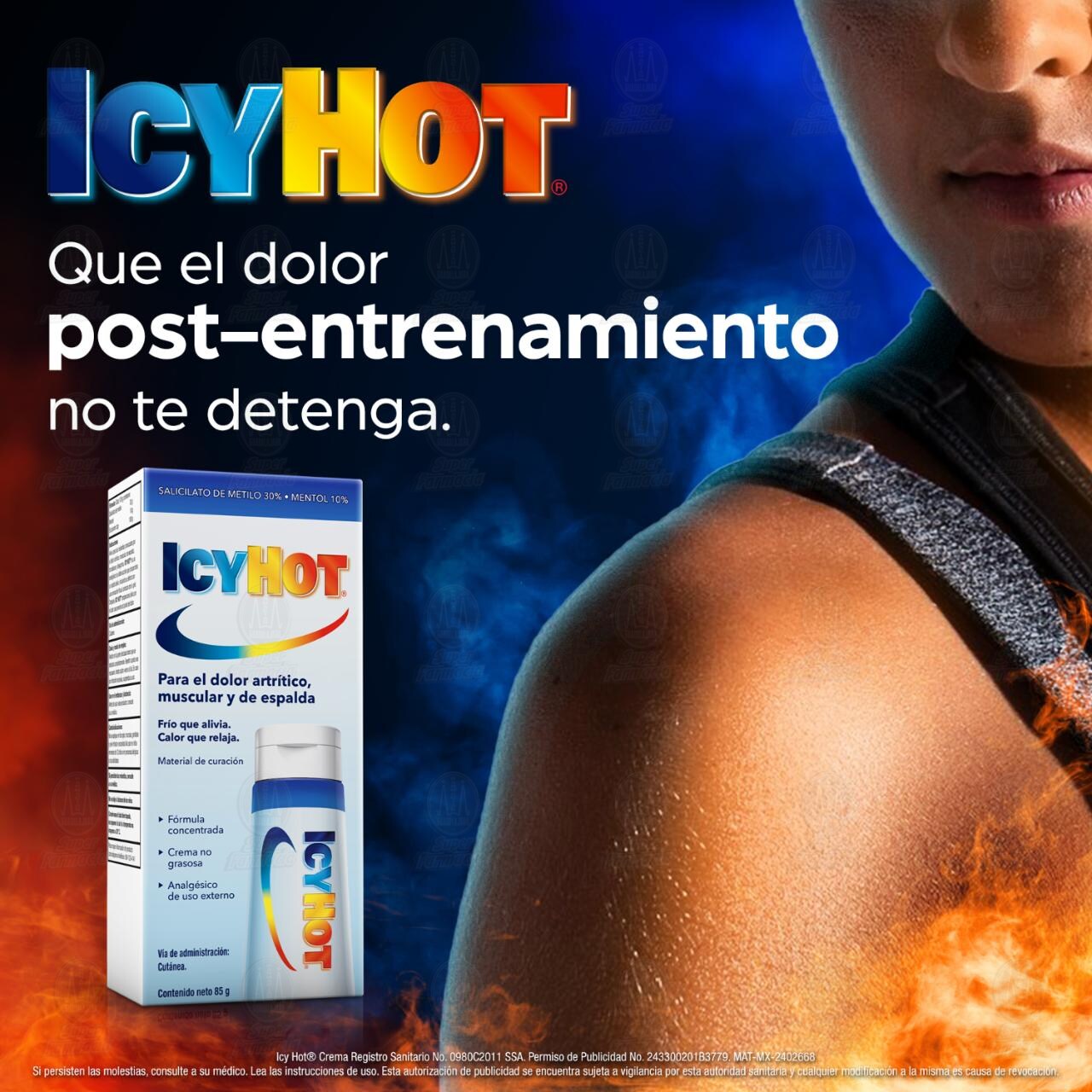 Icy Hot Crema 85 gr. de ICY HOT | Farmacias Guadalajara