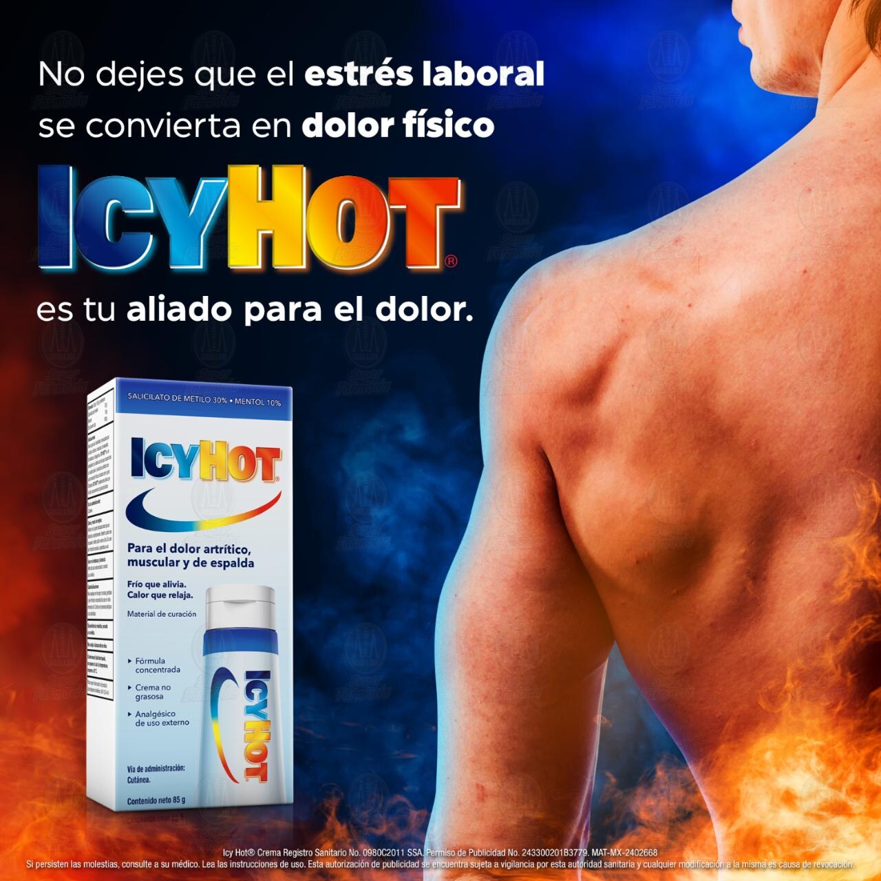 Icy Hot Crema 85 gr. de ICY HOT | Farmacias Guadalajara