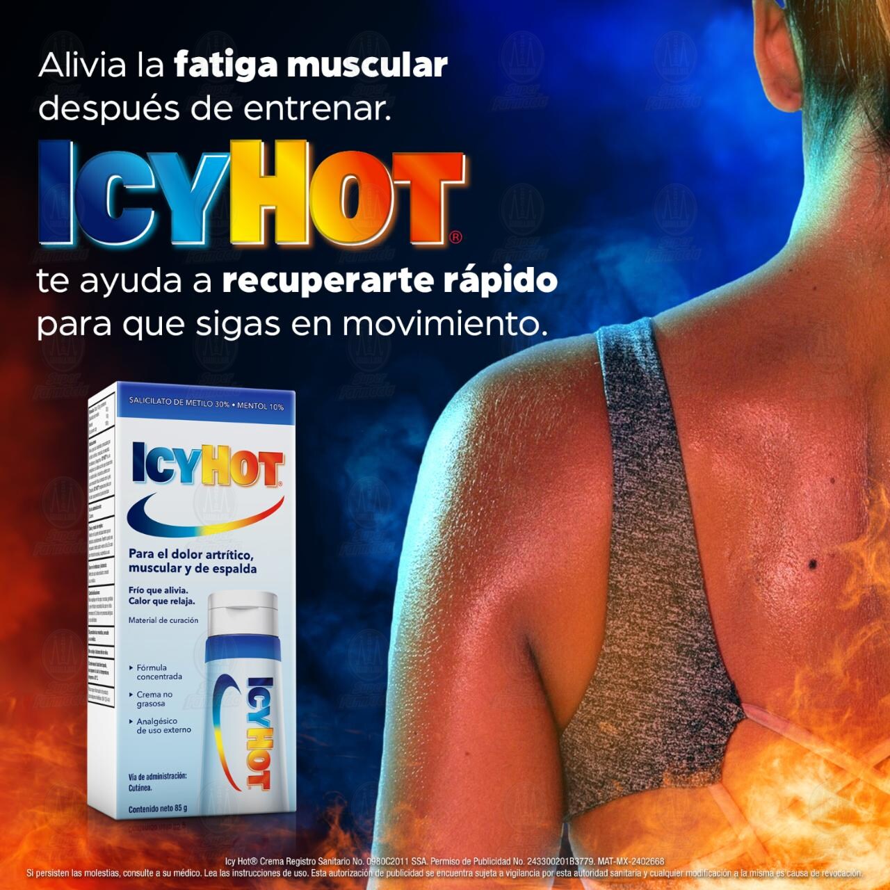 Icy Hot Crema 85 gr. de ICY HOT | Farmacias Guadalajara