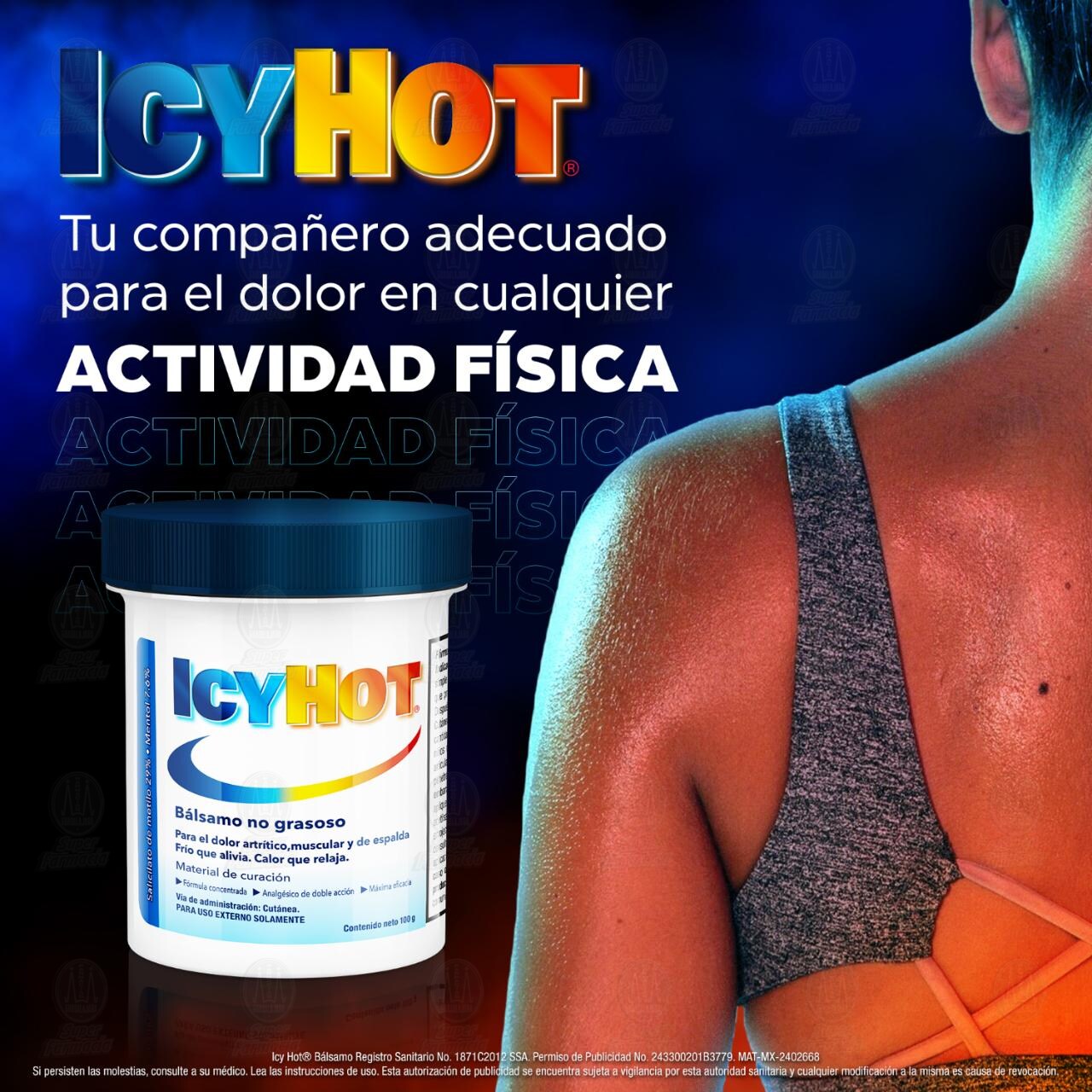 Icy Hot Bálsamo, 100 gr. de ICY HOT | Farmacias Guadalajara