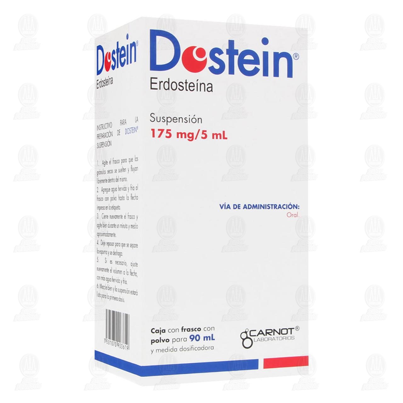 Dostein Suspensión 175mg/5ml, 90 ml. de DOSTEIN | Farmacias Guadalajara