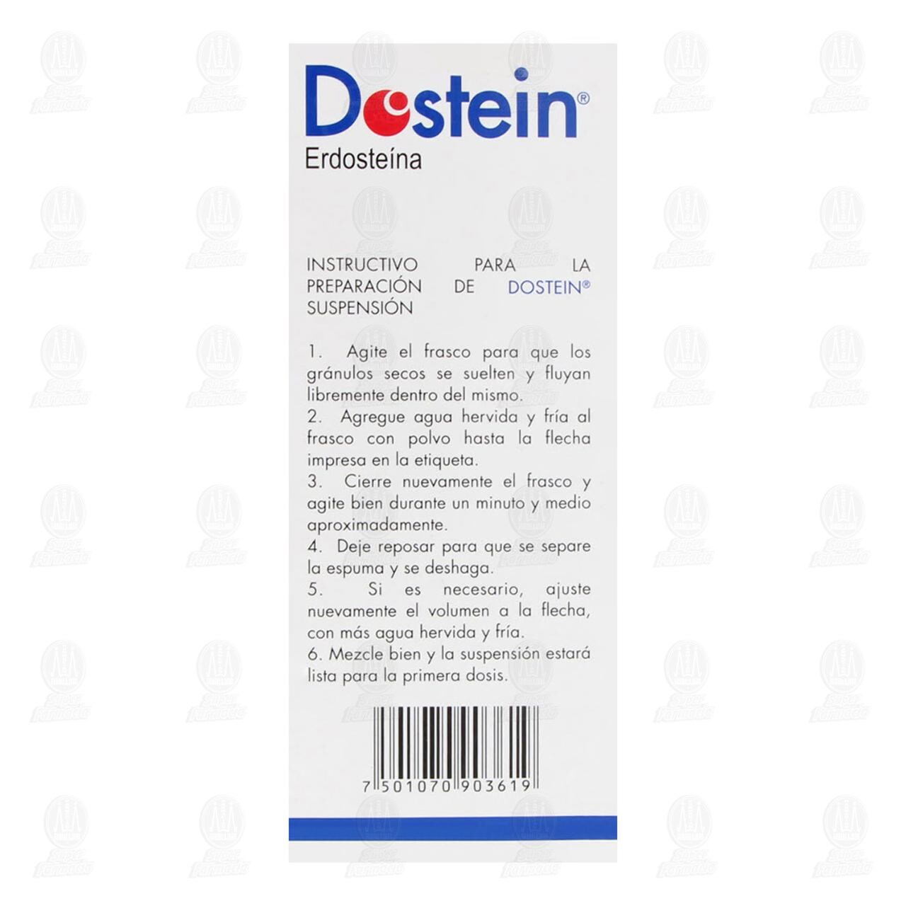 Dostein Suspensión 175mg/5ml, 90 ml. de DOSTEIN | Farmacias Guadalajara